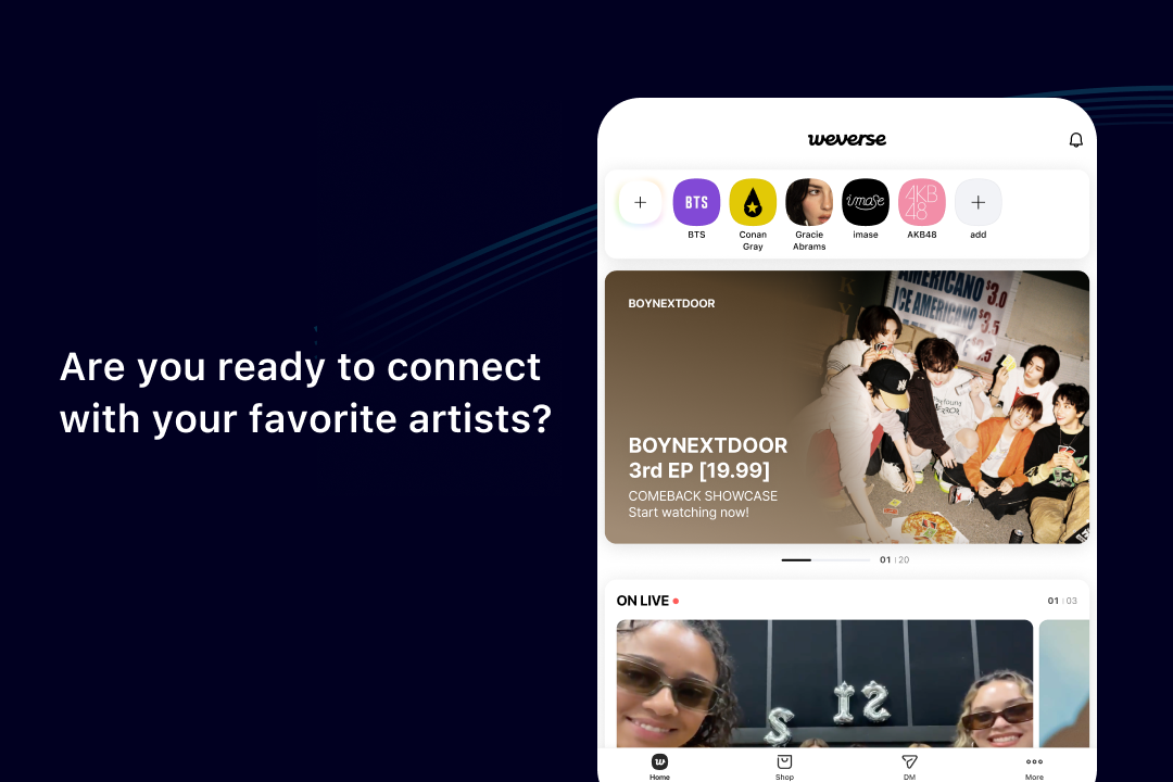Weverse: Connect with Artists - скачать последнюю версию 3.5.0 APK на ...