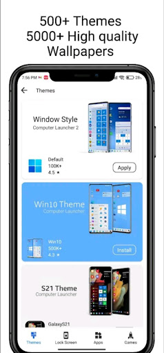 Computer win 11 launcher pro - скачать последнюю версию 10.11 APK на ...