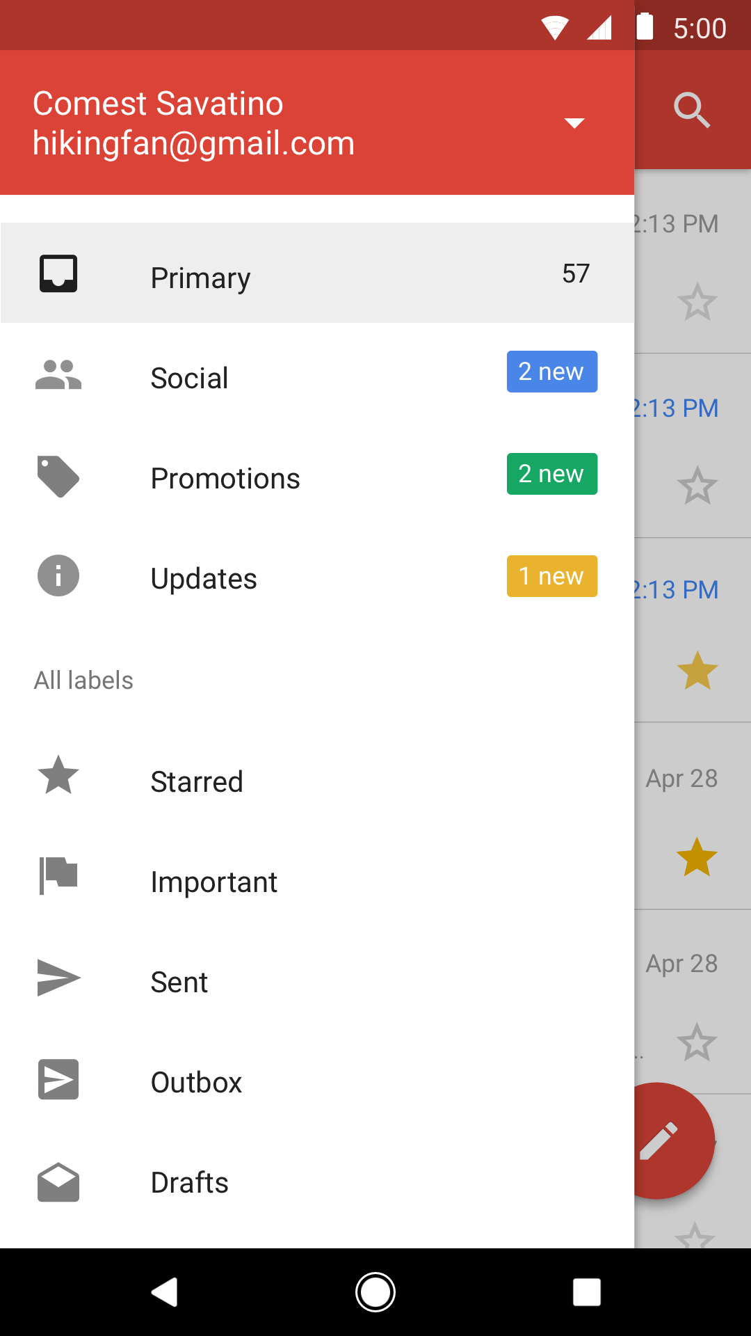 Gmail Go - скачать последнюю версию 2022.10.10.480125827.Release APK на Android бесплатно